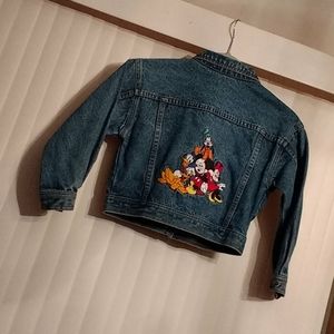 Disney | Jackets & Coats | Authentic Jean Jacket Embroidered Disney ...
